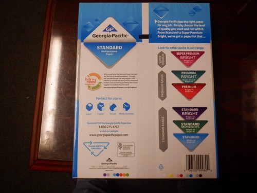 Georgia Pacific Copy Paper - Standard Multipurpose Paper 500 Sheets | eBay