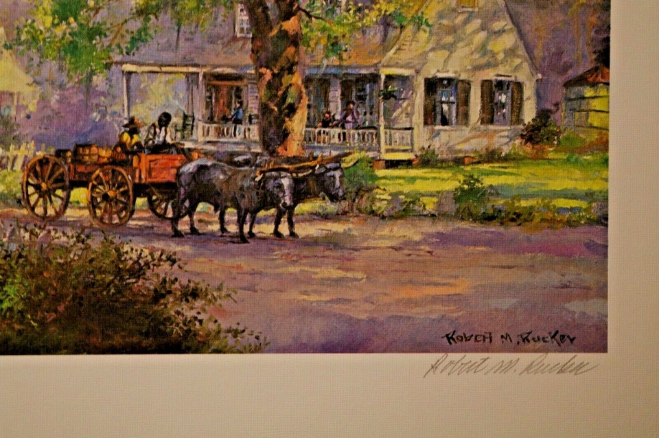 Robert Rucker S/N print "Oxcart" | eBay