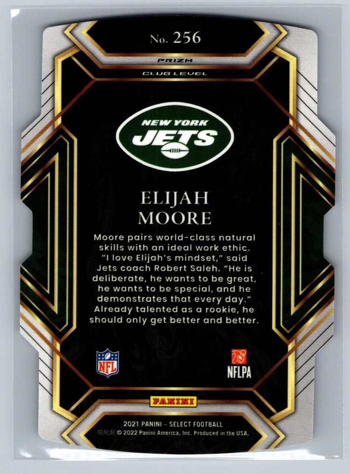 Elijah Moore 2021 Panini Select #256 Club Level Dic Cut Silver Prizm | eBay