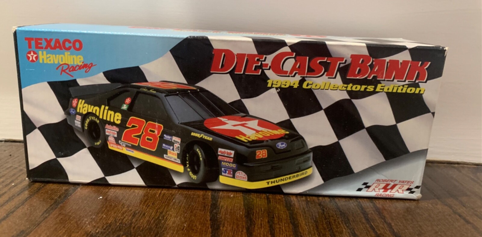 vintage 1994 die cast Ford Thunderbird Texaco car collectors toy bank ...