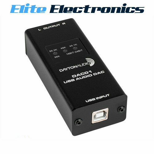 DAYTON AUDIO DAC01 USB AUDIOPHILE DAC 24 BIT 96 KHZ RCA OUTPUT EBay dayton-audio-dac01-usb-audiophile-dac-24-bit-96-khz-rca-output-ebay