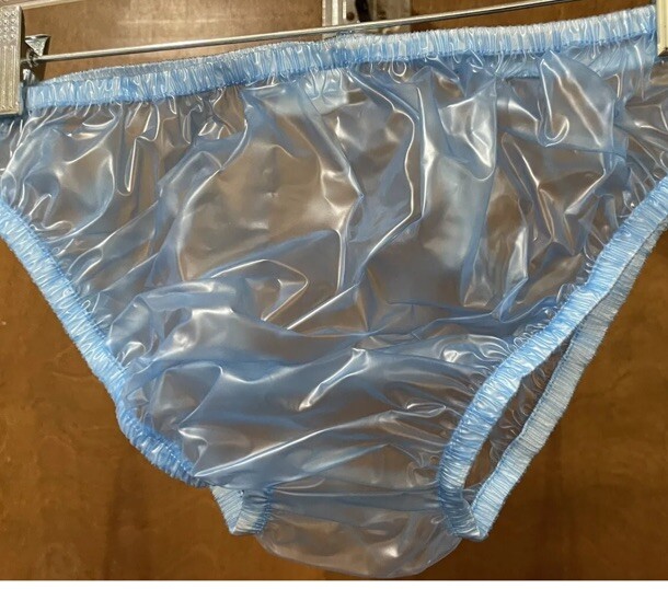 Soft Transparnt Blue Plastic Pants Low Cut Briefs, Size Extra Large, | eBay