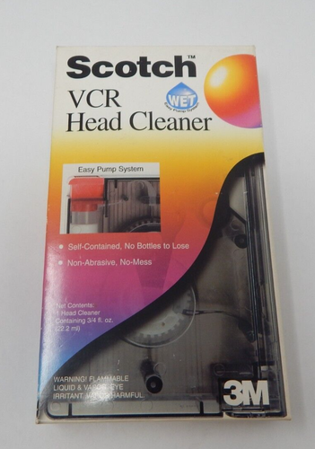 Vintage Scotch 3M VCR Head Cleaner Wet Cleaning Solutions VHS EUC ...