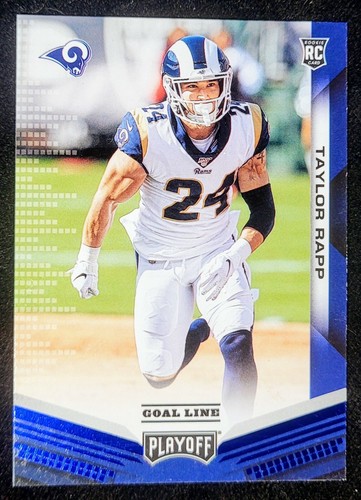 2019 TAYLOR RAPP 🔥ROOKIE🔥 (GOAL LINE) ((PURPLE)) Panini Playoff #275 ...