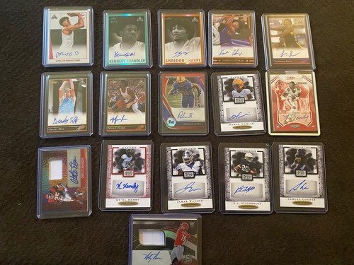 Huge Lot Autograph Cards (16). NM/Mint. Rookie Auto. NBA NFL MLB ...