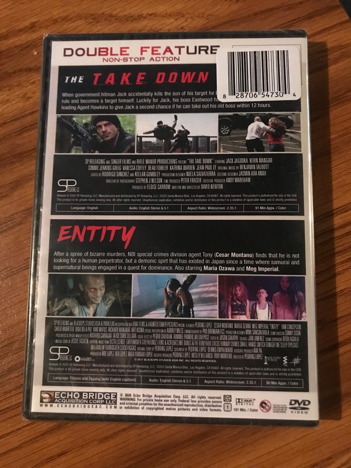 The Take Down / Entity DVD Double FeaturE | eBay