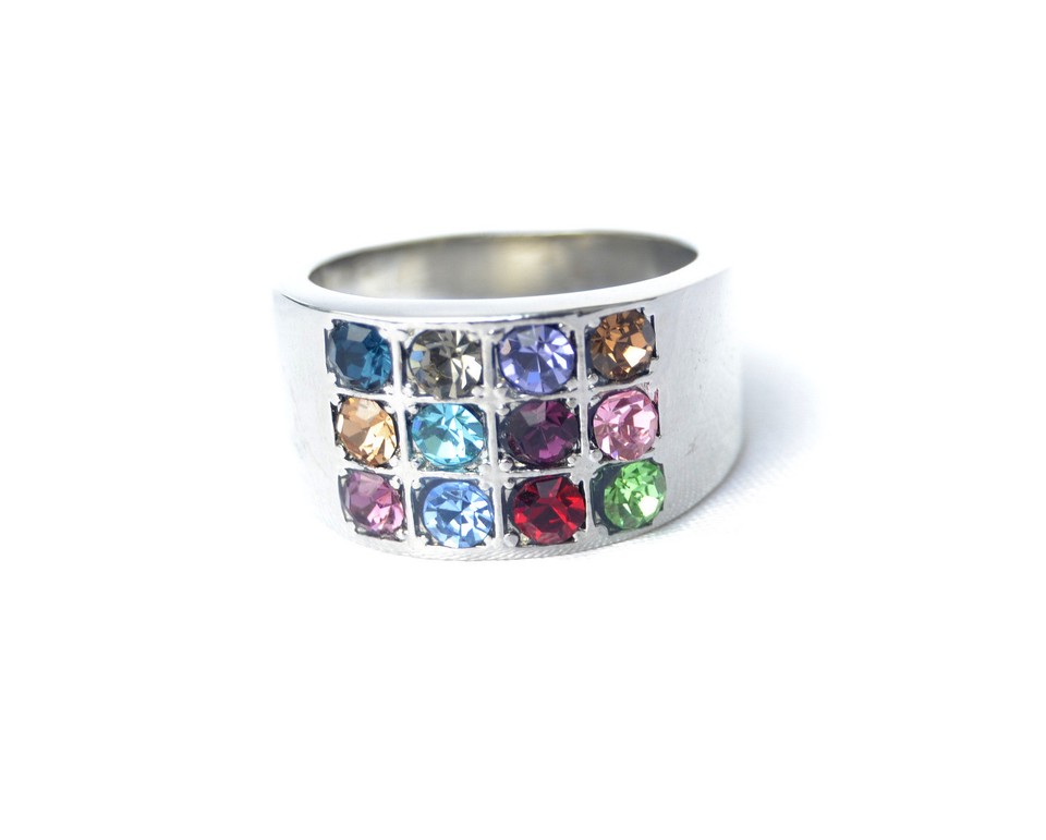 Hoshen Stone Ring 12 Tribes Made Israel choose size us- 6.5 /8 /9 /10 ...