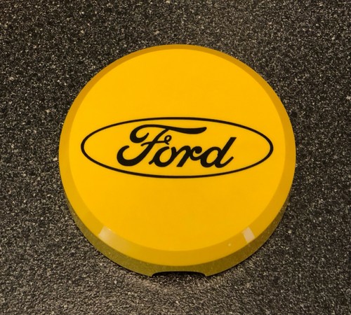 KC Daylighter Ford Hard Light Cover Yellow w/ Black Decals 6" Round ...