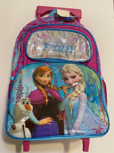 Disney Frozen Princess Elsa & Anna Cargo 16” Large Rolling Backpack ...