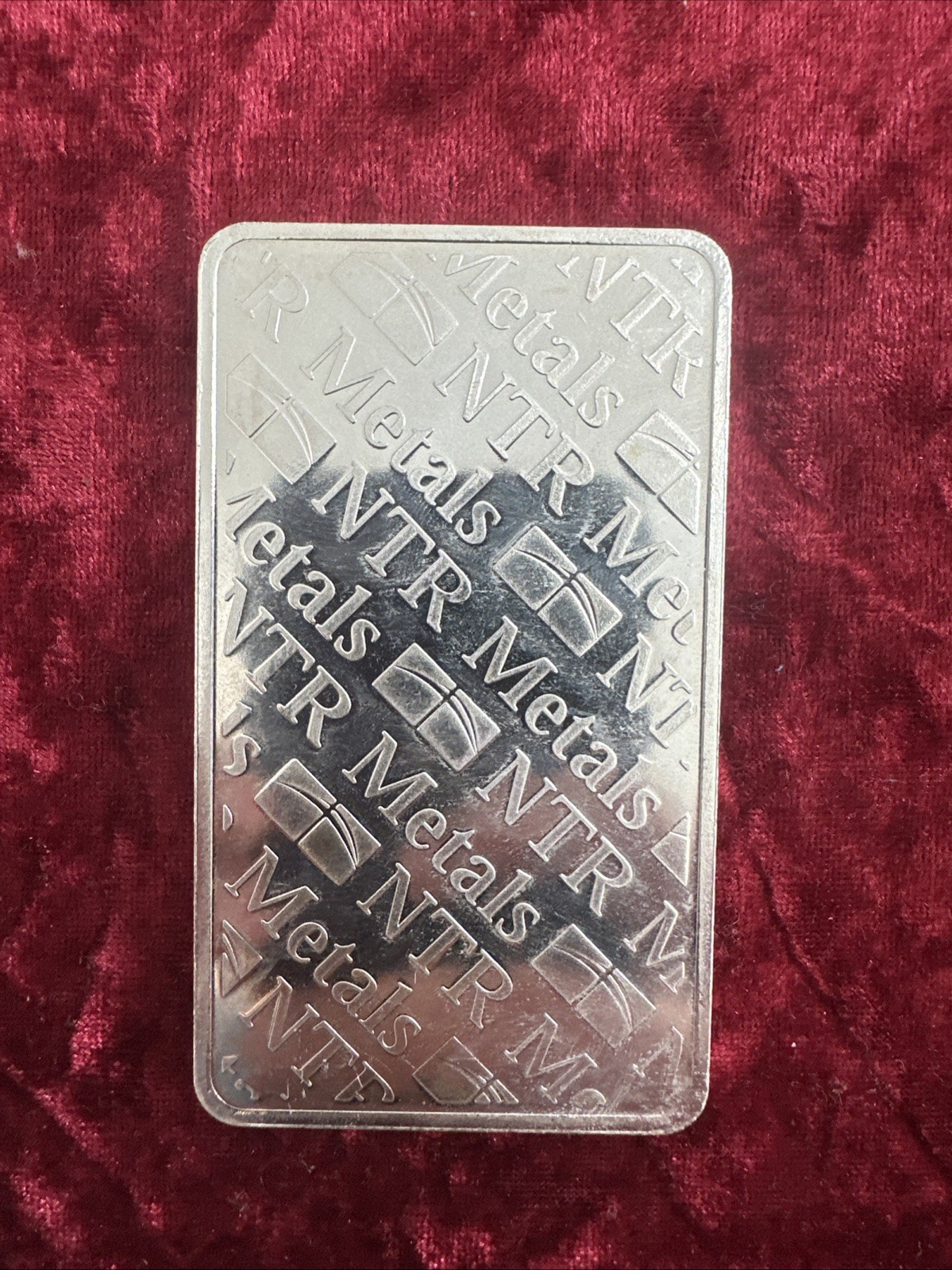 10 oz NTR Metals .999 Fine Silver Bar Ten Ounces Assayers Refiners Pure ...