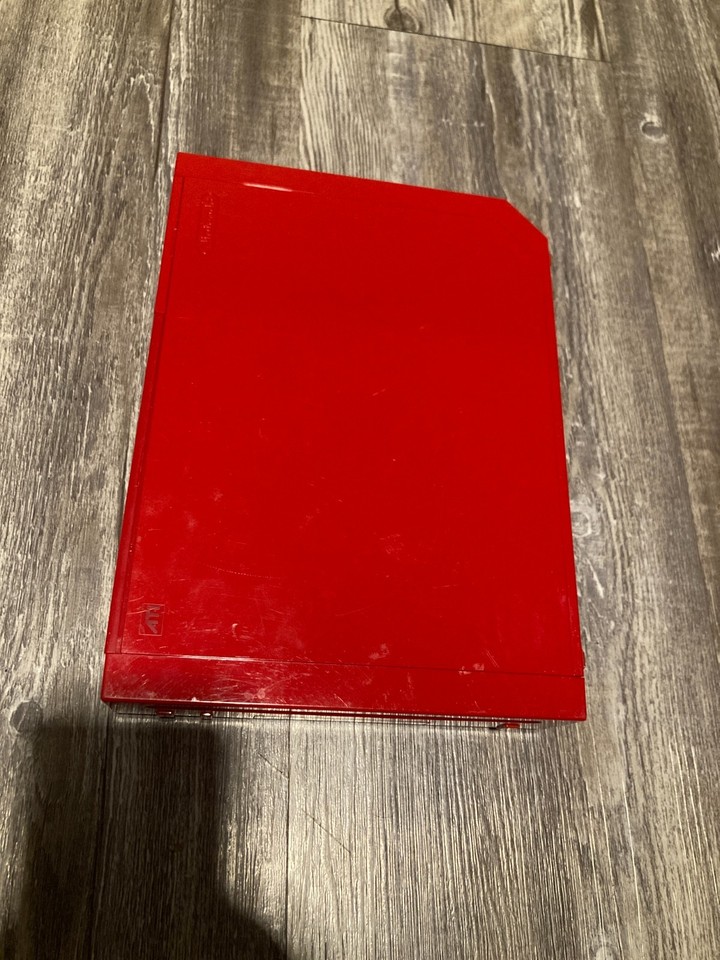 Nintendo Wii Red RVL-001 Console Tested + Pac-Man Party + Nunchuk ...