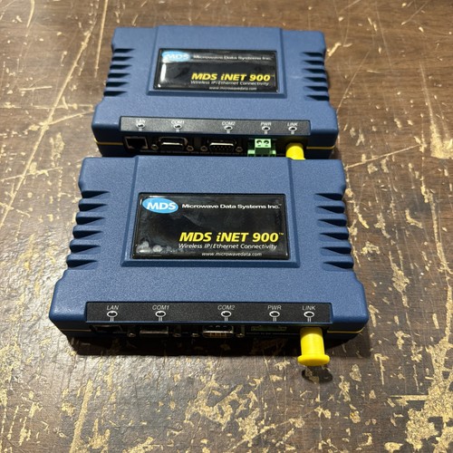 MDS iNET 900 wireless Ip/Ethernet Connectivity Lot of 2 | eBay