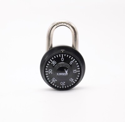 Kingsley Locker Locks, Combination Locks for Gym & School Locker, Black ...