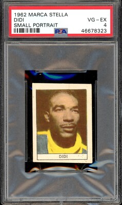 1962 Marca Stella Didi 1958-1962 2 FIFA World Cup Winner with Pele PSA ...