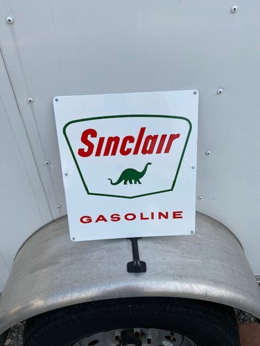 Vintage SINCLAIR GASOLINE Porcelain Gas Pump Plate Sign- Extra Nice! | eBay