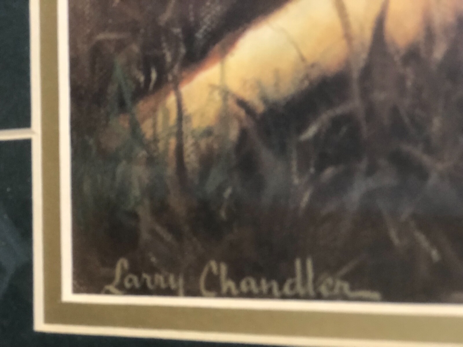 LABRADOR HEAD PORTRAIT & PUPPY LITHOGRAPH SIGNED BY LARRY CHANDLER ...