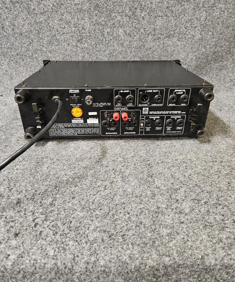 Ampeg SVT-400T 400-Watt Rackmount Bass Amp Head | eBay