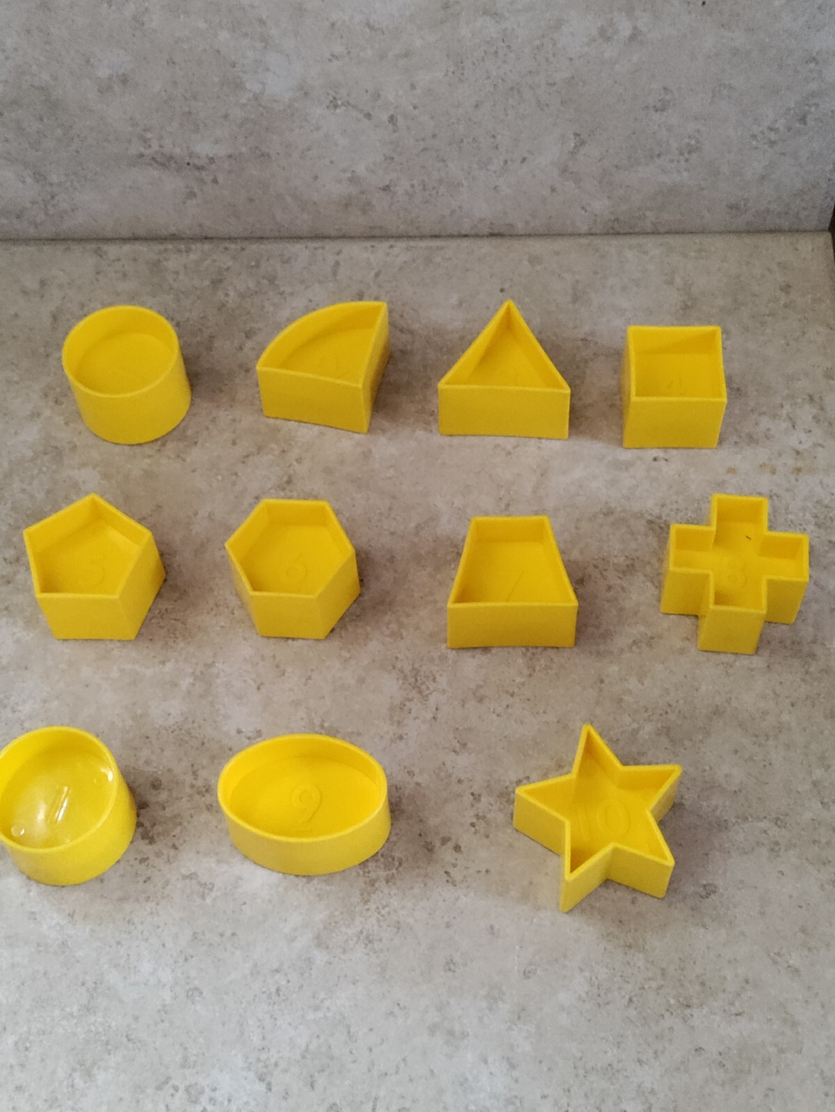 Tupperware Toys Shape-O-Ball Red Blue 11 Yellow shapes-Tupper Toy Learn ...