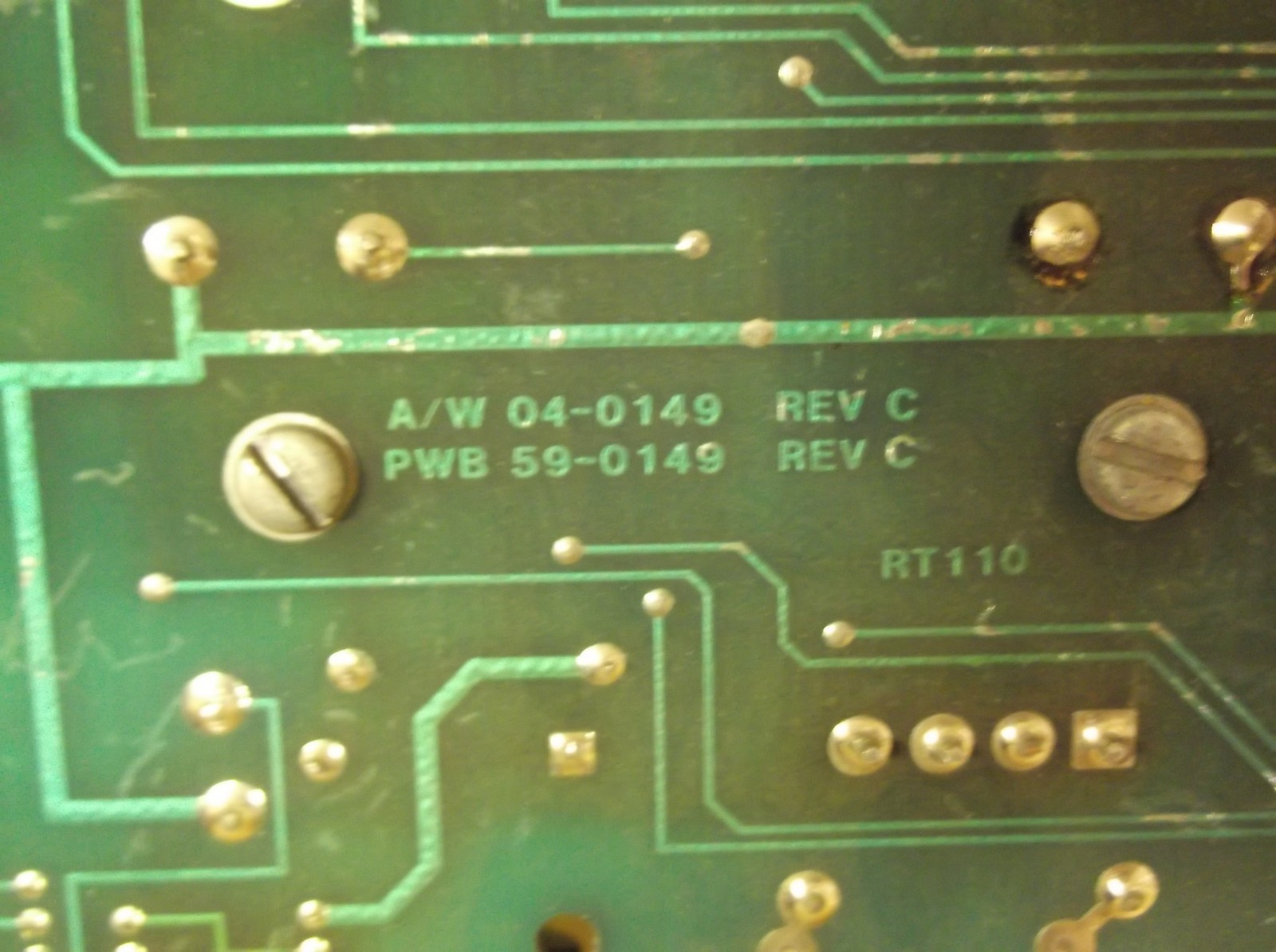 PWC Circuit Board 59-0149 RT 110 Rev C 0392 A/W 04-0149 *FREE SHIPPING ...