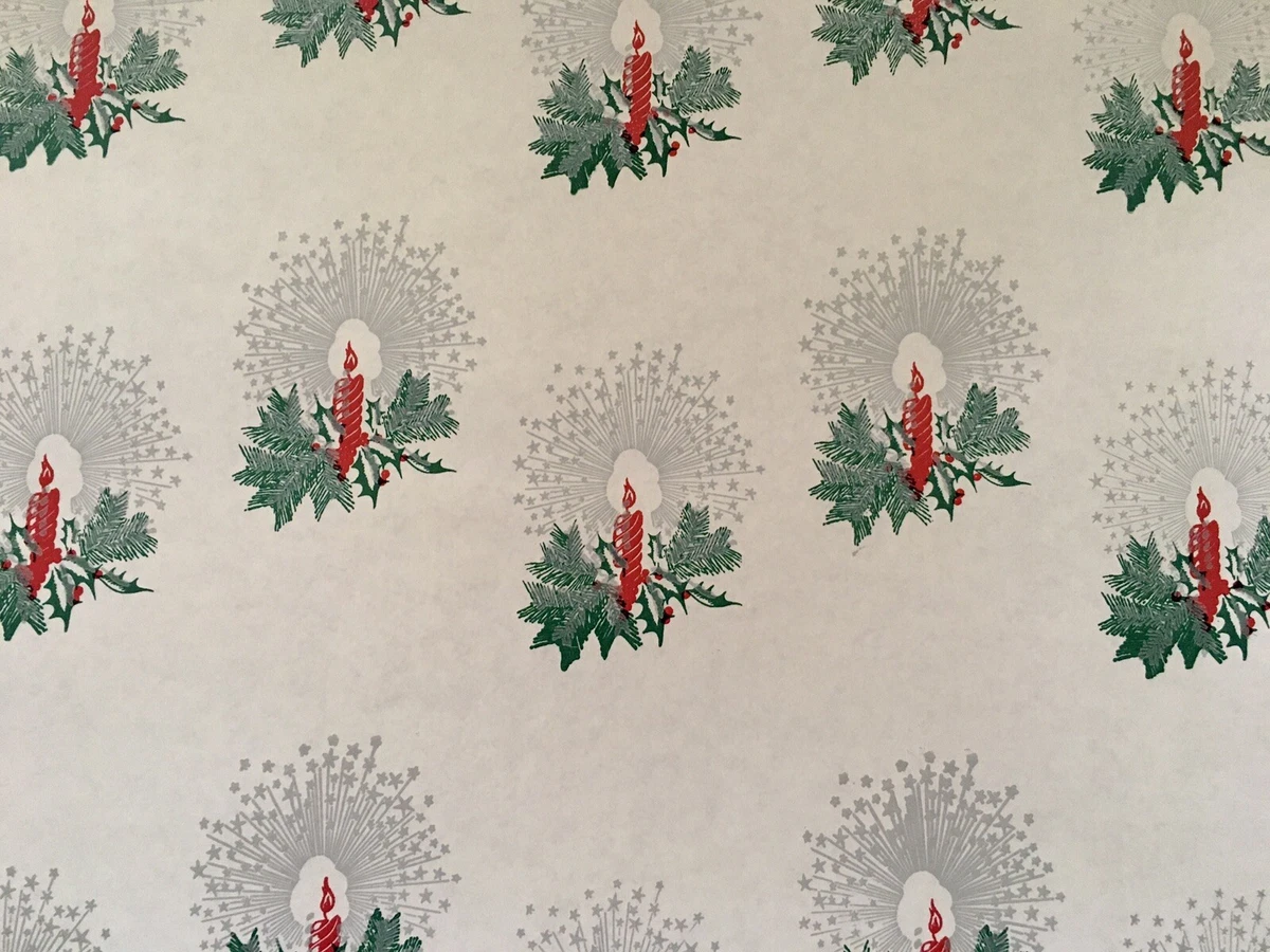 Vintage Christmas Wrapping Paper 1950s