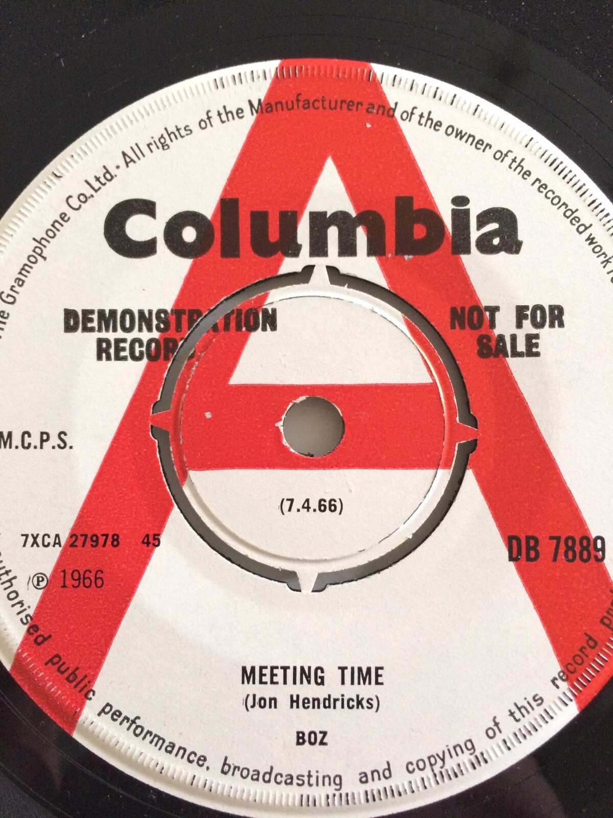 Boz(Burrell)DEMO,No(ah) Body Knows Blues/MeetingTime,N.Mint,Mod,R&B ...