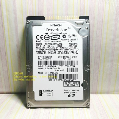 Hitachi HTS721080G9AT00 80GB 7200RPM 2.5" IDE Notebook hard disk | eBay