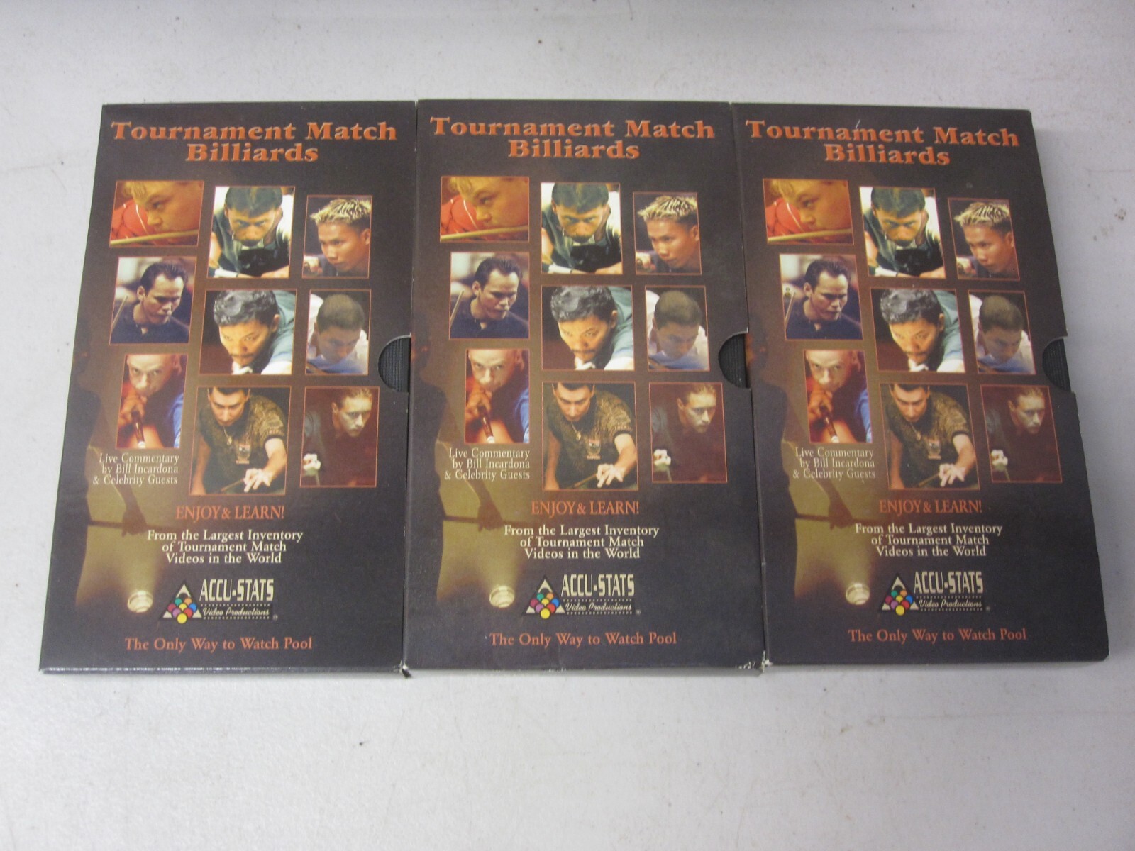 Lot of 3 Tournament Match Billiards DVDs 1992 U.S. Open 14.1 ...