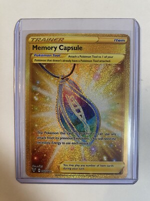 Memory Capsule Gold Secret Rare 025/185 Vivid Voltage NM Pokemon Card ...