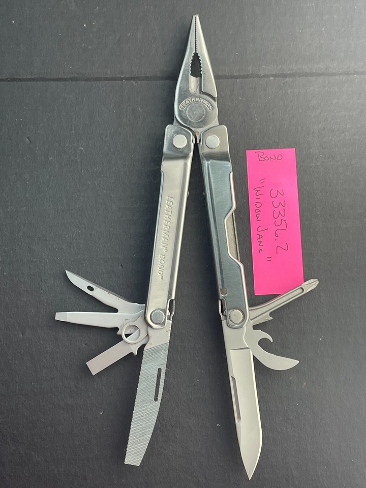 Leatherman Bond Multi-tool Multi Tool Silver Knife File Screwdriver | eBay