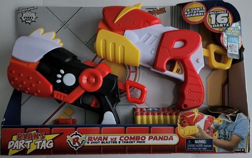 Ryans World Ryans Dart Tag Ryan Vs Combo Panda Blaster 2-Pack NEW IN ...
