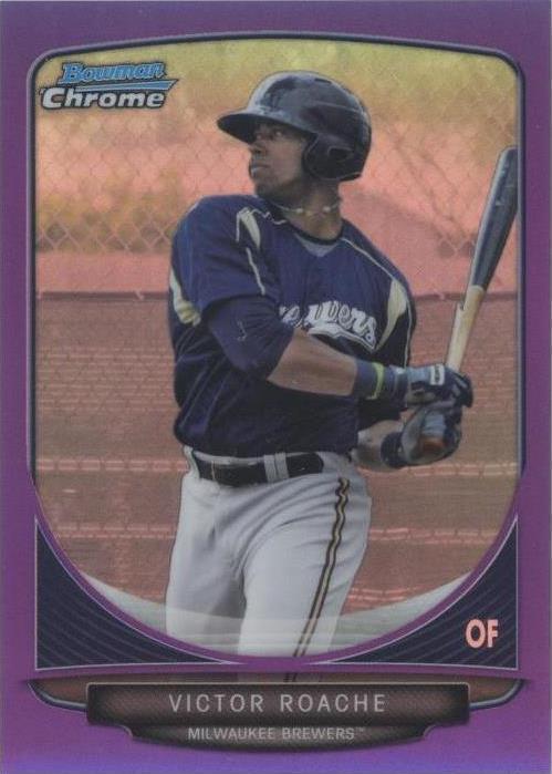 2013 Bowman Chrome - Prospects Victor Roache #BCP127 Purple Refractor ...
