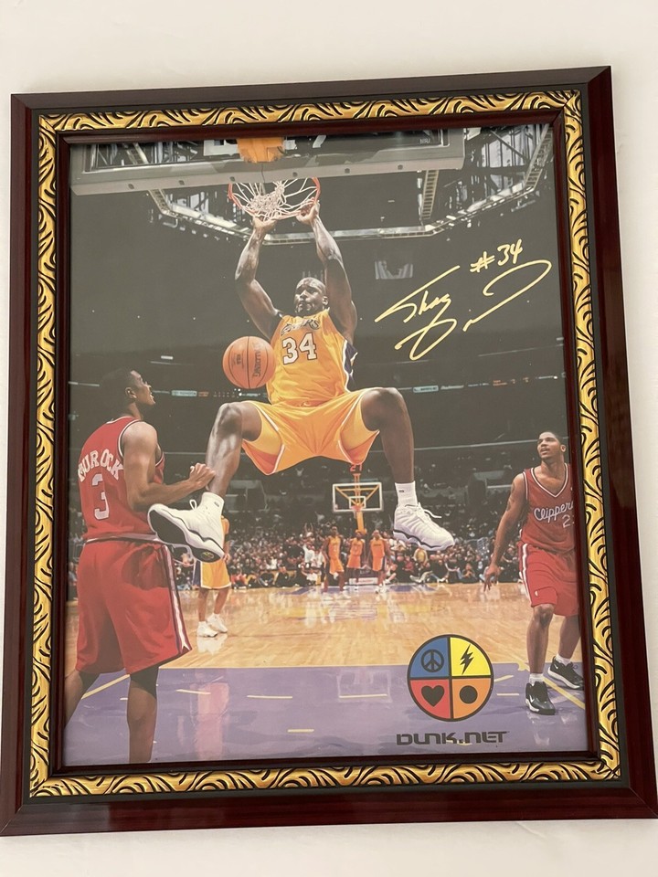 Shaquille O’Neal H.O.F. Autograph/Signed 8x10 NBA Color Photo Framed | eBay