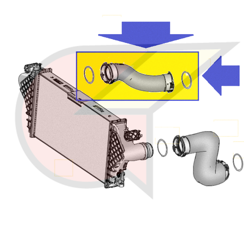 Manchon Intercooler Mercedes C166 W166 Gl Gle Gls Ml A1665280482 | eBay