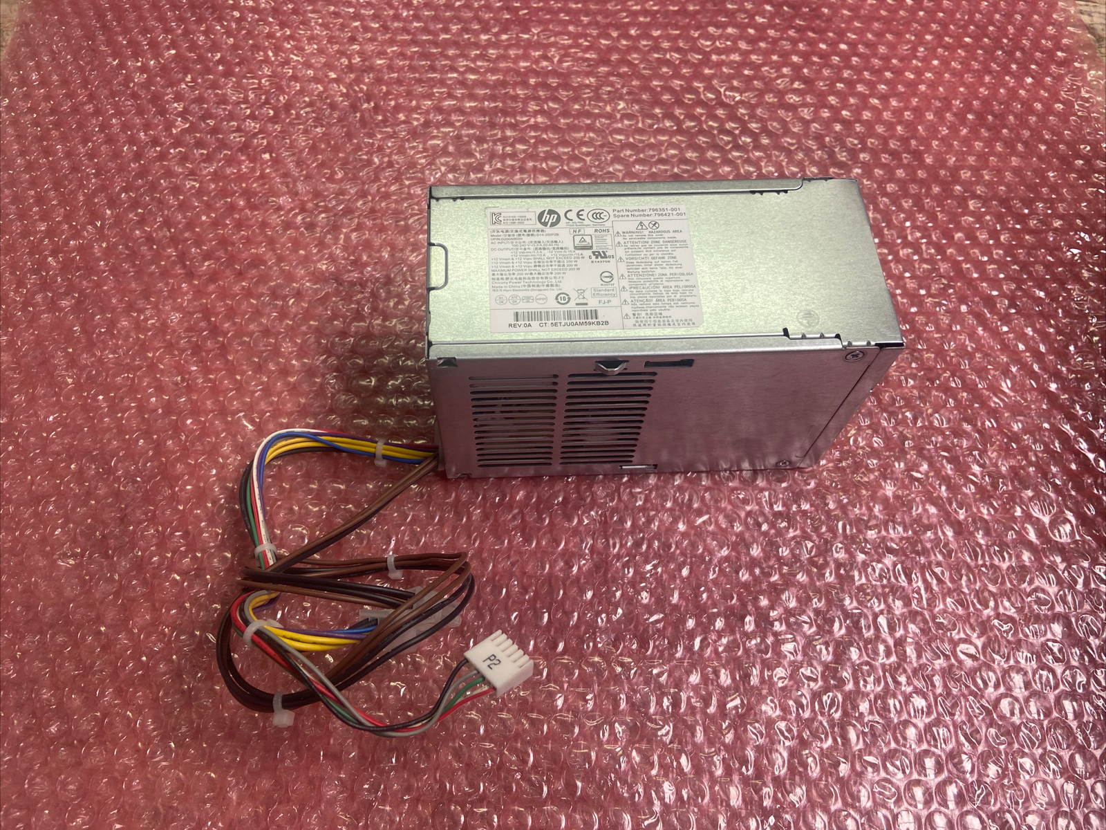 HP 200W Power Supply 600 /800 G2 SFF 796421-001 796351-001 PS4201-2HF ...