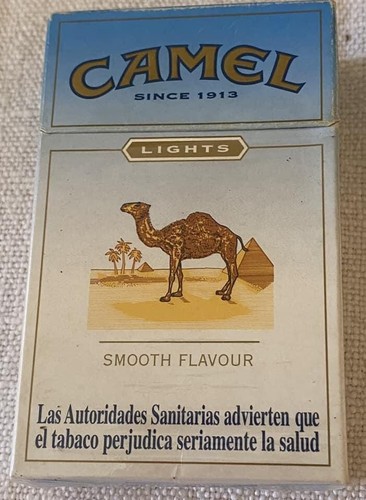 🔔🔔Vintage Camel Lights Cigarette Paper Box Empty Cigarette Pack ...
