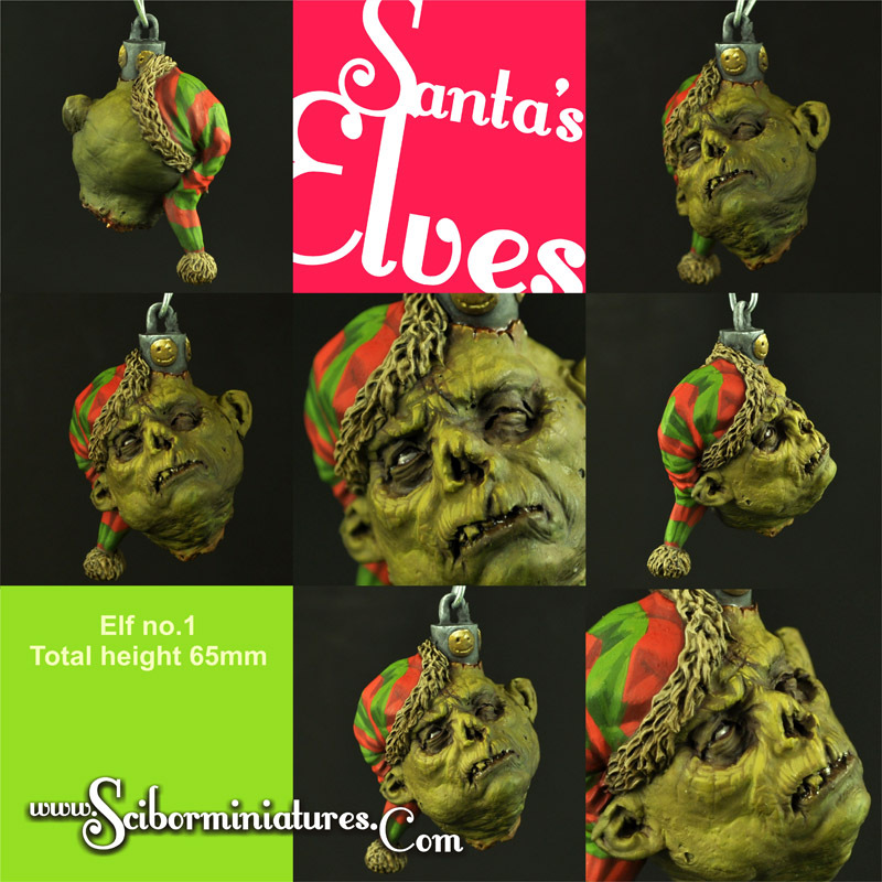 Scibor 28FM0166 Elf #1 Bulb (1) Ornament Christmas Santa's Elves ...