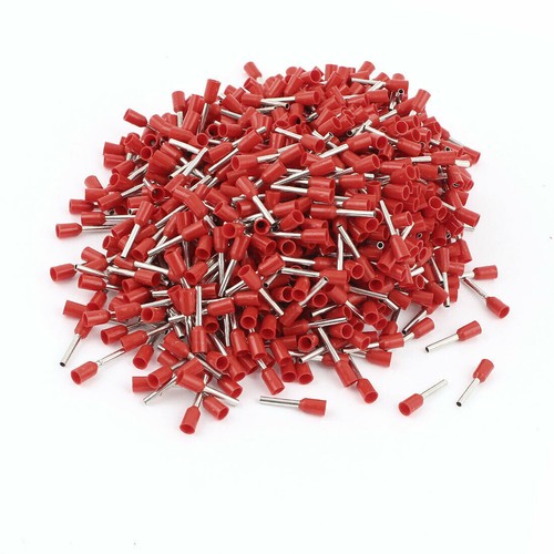 1000pcs E1010 18 AWG Red Sleeve Insulated Cable Ends Terminal Connectors # | eBay