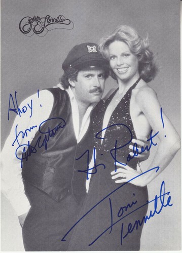 CAPTAIN & TONI TENNILLE hand signed 5x7 autographed photo photograph ...