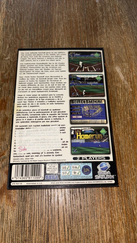 World Series Baseball Sega Sports Saturn PAL | eBay UK