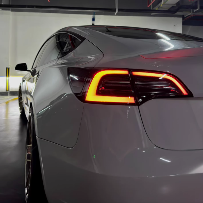 White LED Smoked Tail Lights For Tesla Model 3/Y 17-2023 Sequential ...
