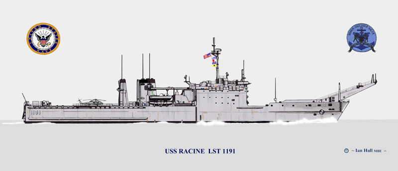 USS Racine LST-1191 Ship Print US Navy | eBay