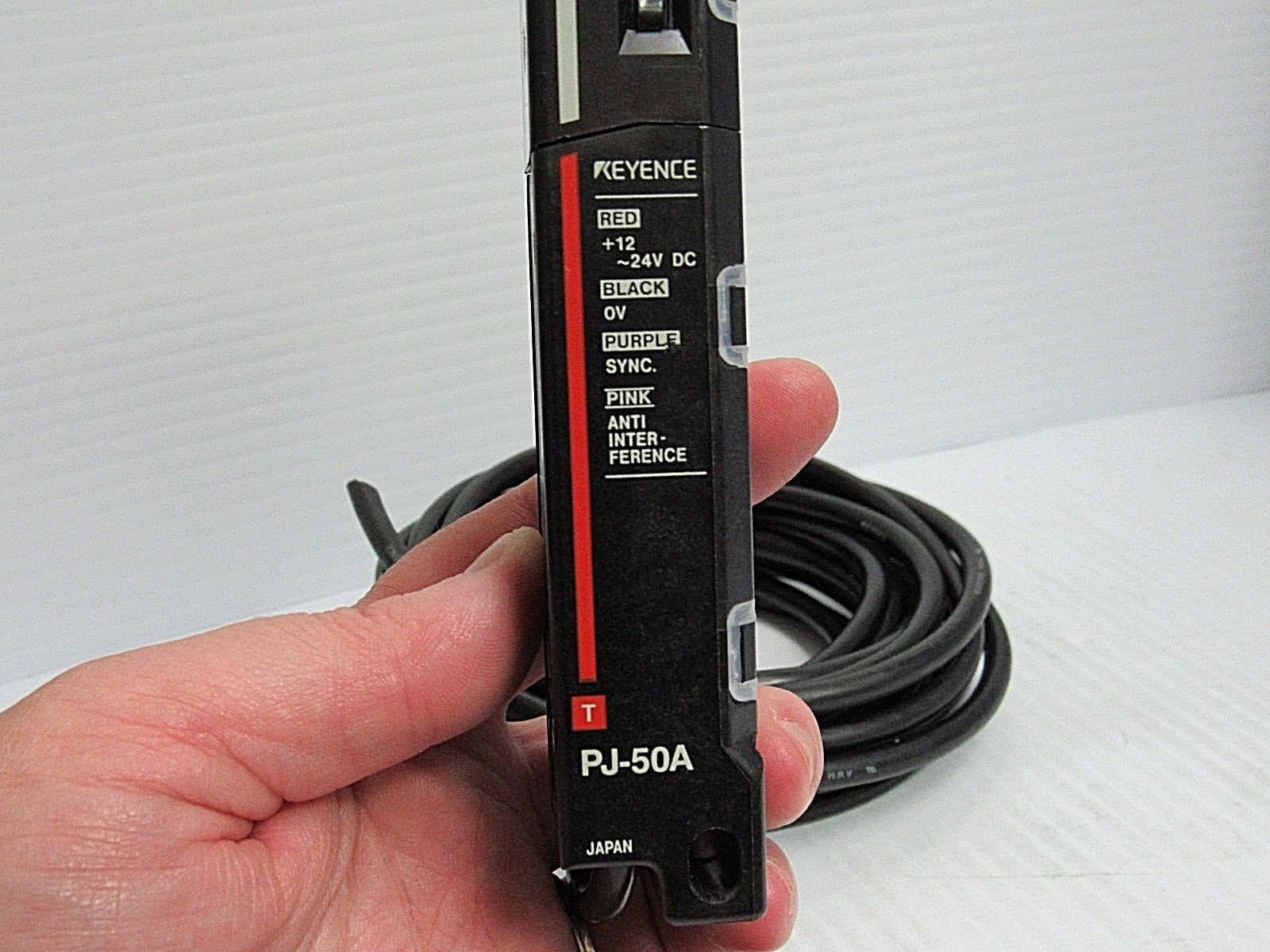 KEYENCE PHOTOELECTIC LIGHT CURTAIN SENSOR RECEIVER PJ-50A PJ50A - USED ...