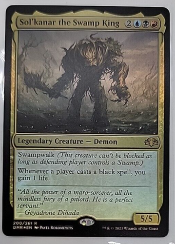 Sol'kanar the Swamp King FOIL Dominaria Remastered MTG | eBay