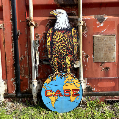 38in Case Eagle Farming Sign Vintage Style Repop Sign | eBay