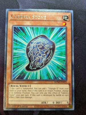 Cabrera Stone MZMI-EN019 Rare 1st Edition YuGiOh TCG Card | eBay Australia