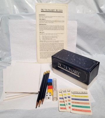 Vintage, PICTIONARY Board Game First Edition 1985 Game Pieces !!! | eBay