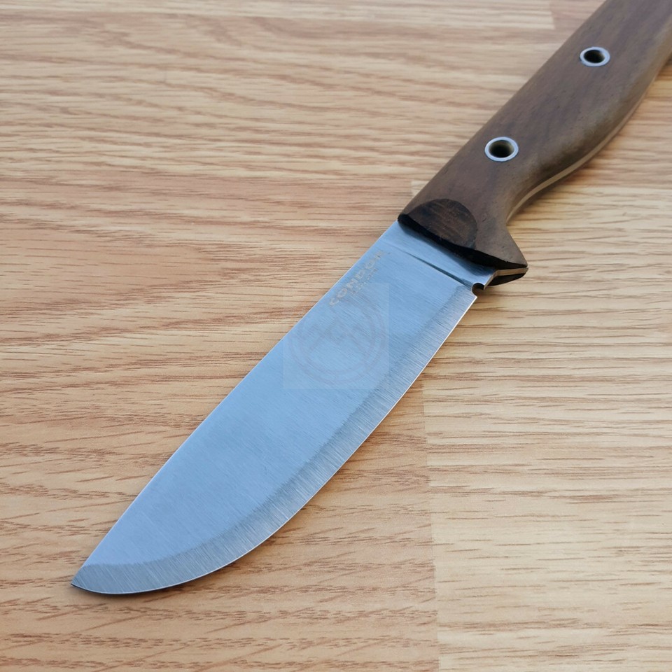 Condor Swamp Romper Fixed Knife 4.75" 1075 Steel Full Tang Blade Walnut ...