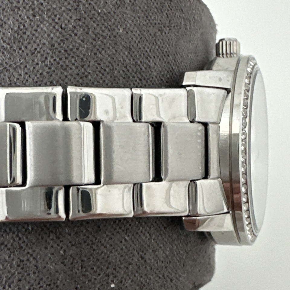 Citizen EL3040-55D Silver Tone White MOP Dial Swarovski Crystals Womens ...