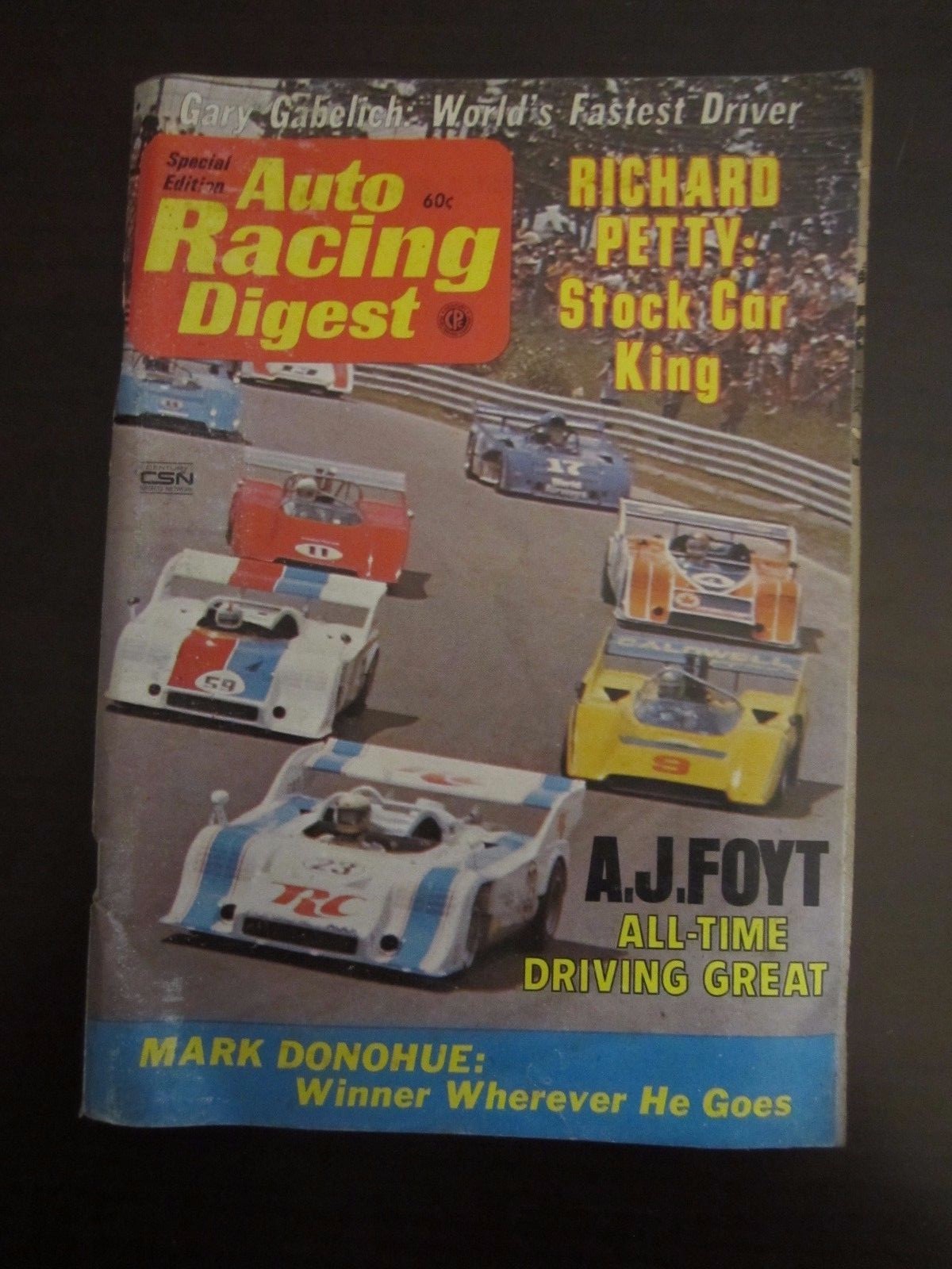 Spring 1974 Auto Racing Digest Magazine Richard Petty AJ Foyt Mark ...