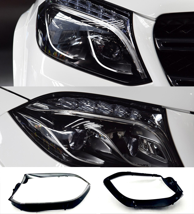 For Mercedes Benz X166 GLS450 GLS500 2016 - 2019 Headlight Lens Cover ...